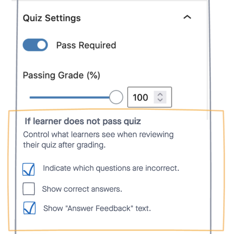 Add answer feedback controls to Quiz block settings · Issue #4338 · Automattic/sensei · GitHub