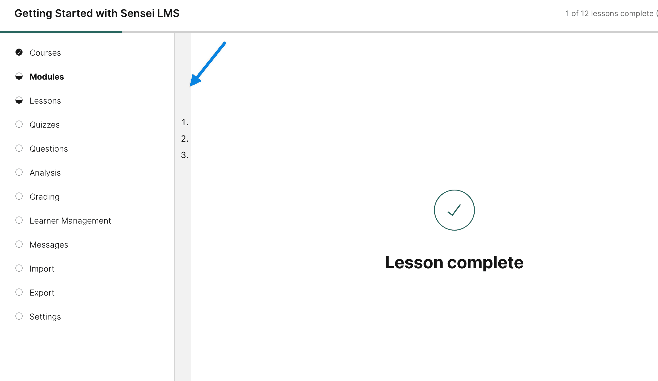 Fix Lesson Complete Overlay · Issue 5834 · Automattic Sensei · Github