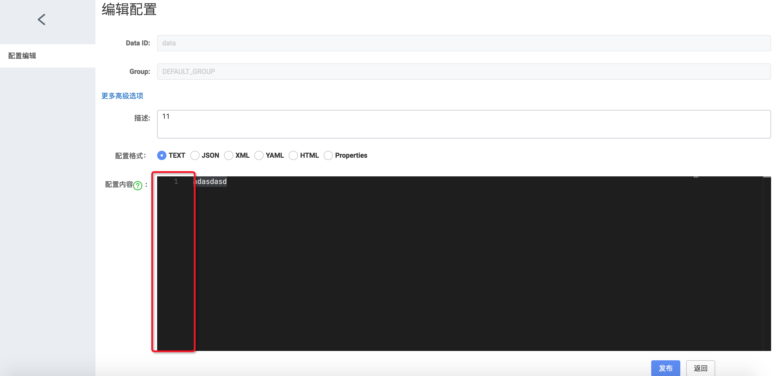 Console Editor Optimization · Issue #251 · alibaba/nacos · GitHub