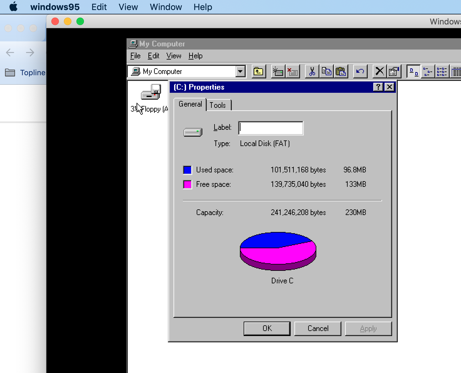 Increased Hard Drive Space! · Issue #32 · felixrieseberg/windows95 · GitHub
