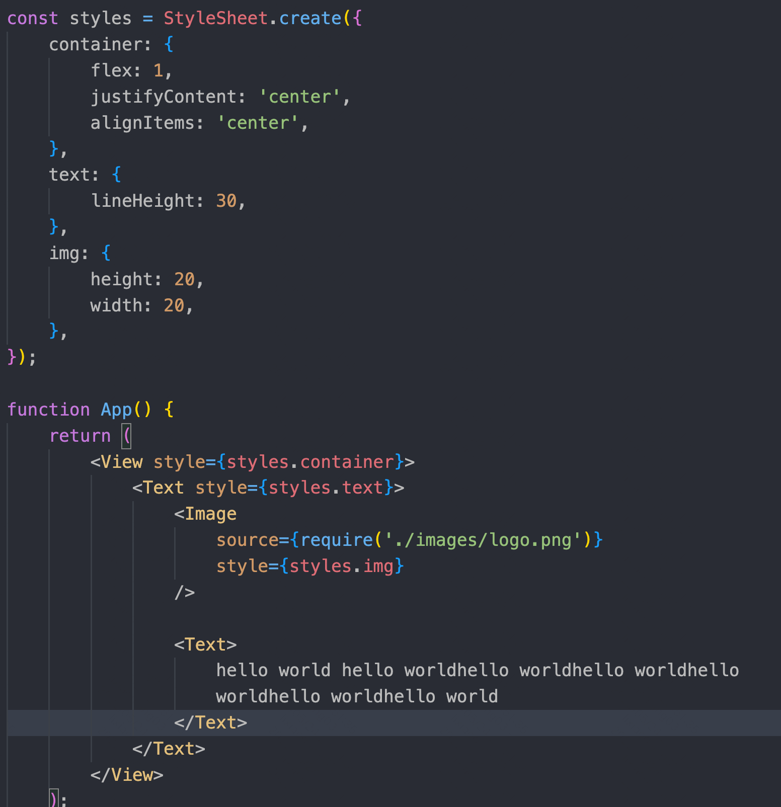 On iOS, Text lineheight does not take effect when an image is embedded in a Text and starts with ...