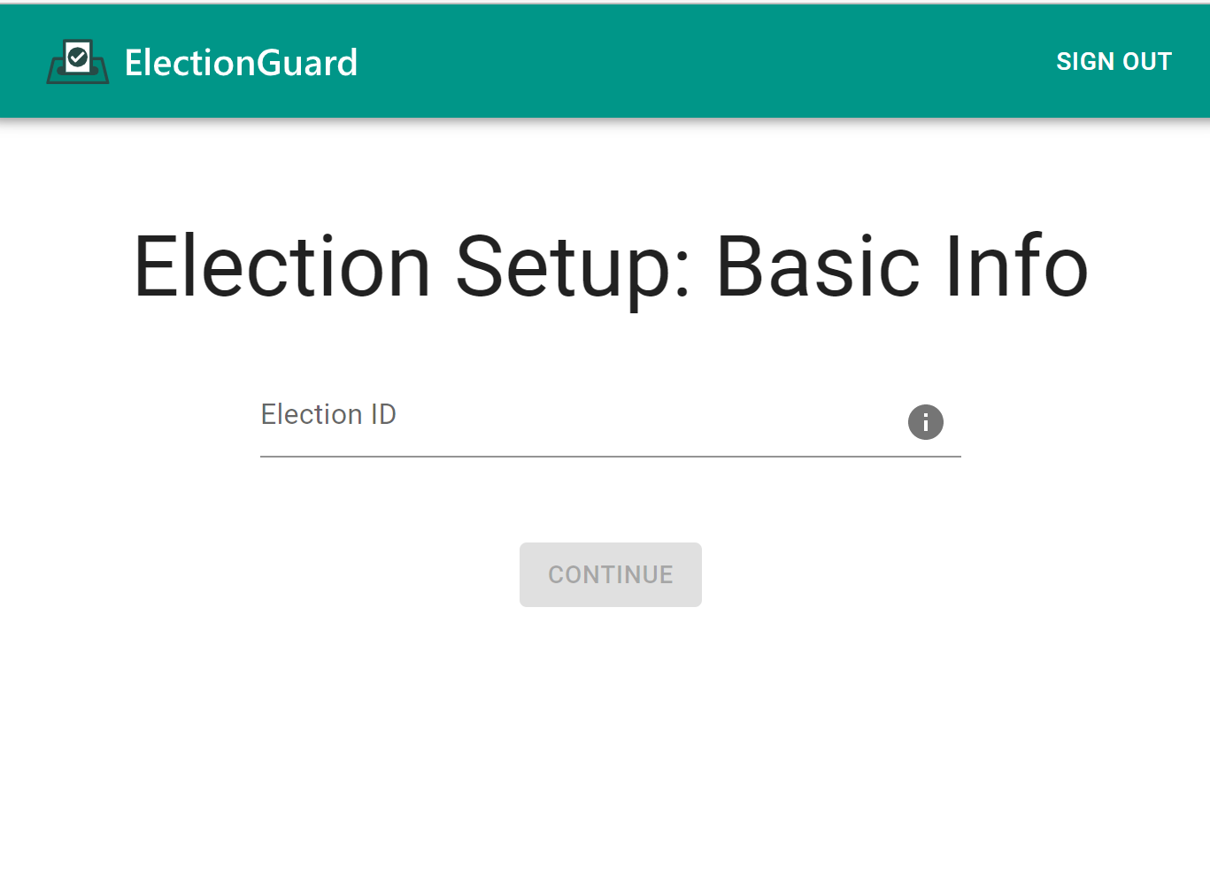 Election Setup - Basic info by lprichar · Pull Request #112 · microsoft/electionguard-ui · GitHub