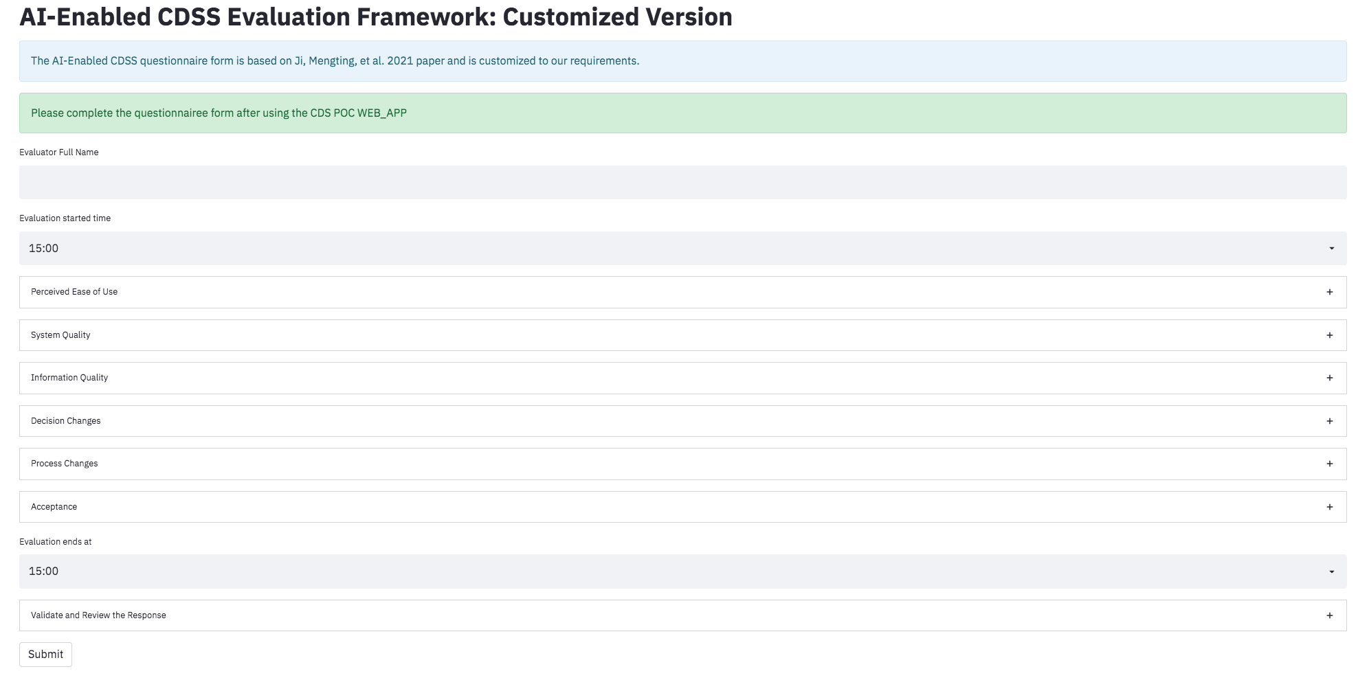 GitHub - gel1has3/AI_Enabled_CDSS_Evaluation_Framework: Based on the Ji ...