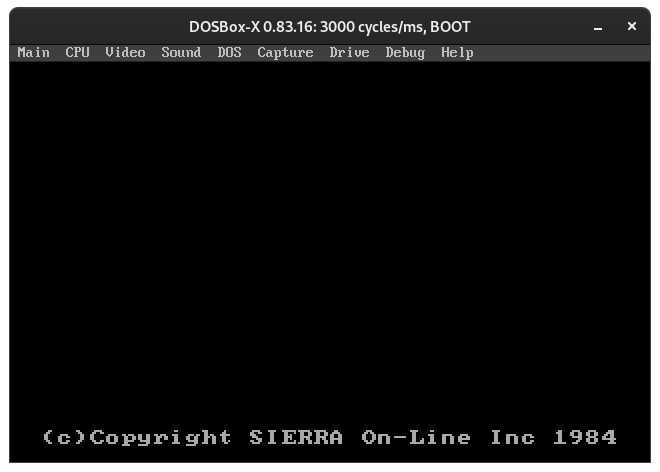 Starting KQ1 with machine=pcjr opens debugger · Issue #2799 · joncampbell123/dosbox-x · GitHub
