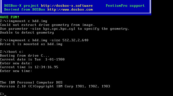 Geometry detection fails on DOS ≤ 3.21 partitions · Issue #1623 ...