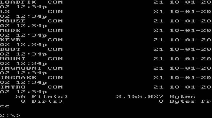 DIR issue with mode co40 · Issue #2019 · joncampbell123/dosbox-x · GitHub