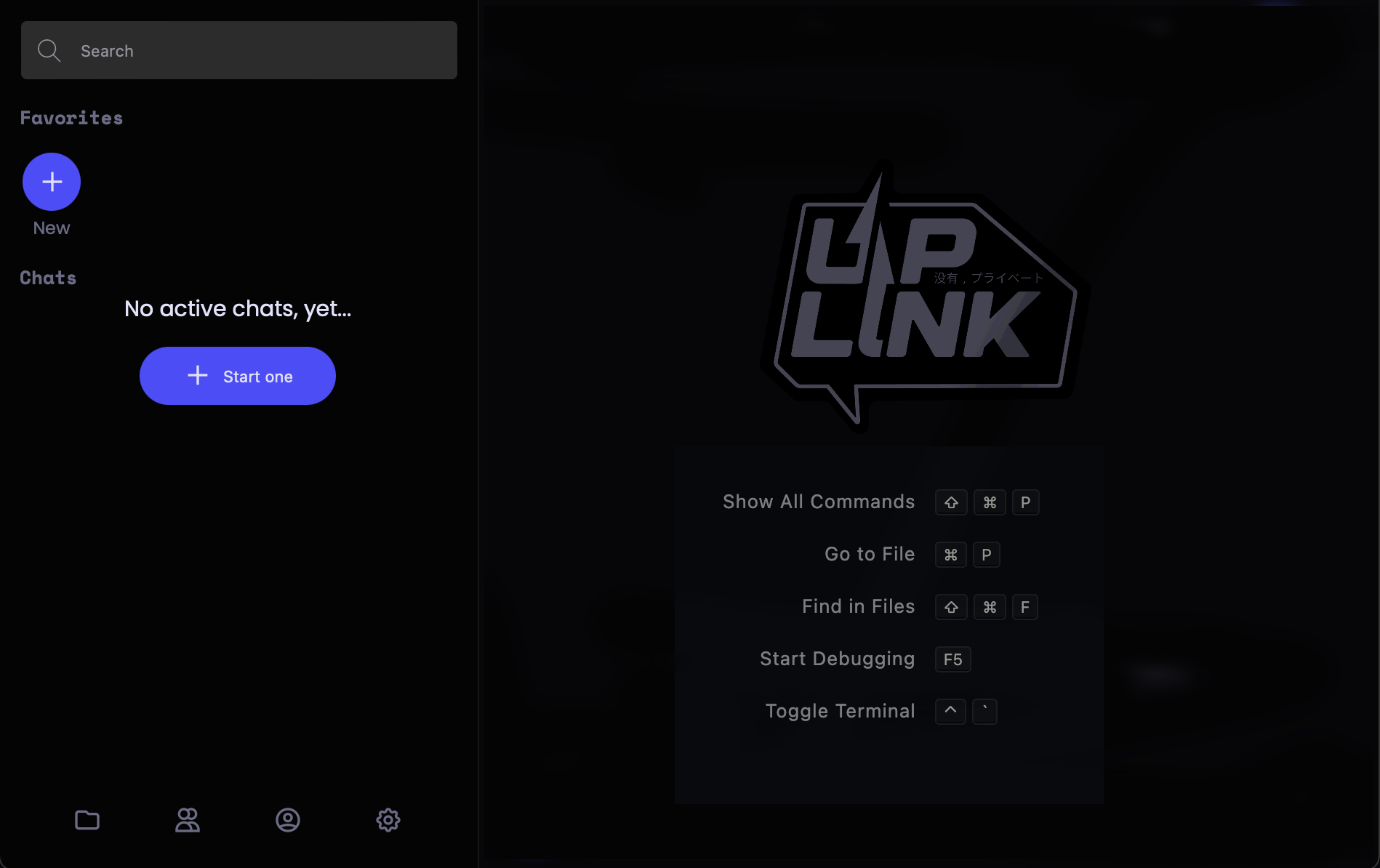 UI: Render a "welcome" screen instead of blurred chats when there are no active chats. · Issue ...