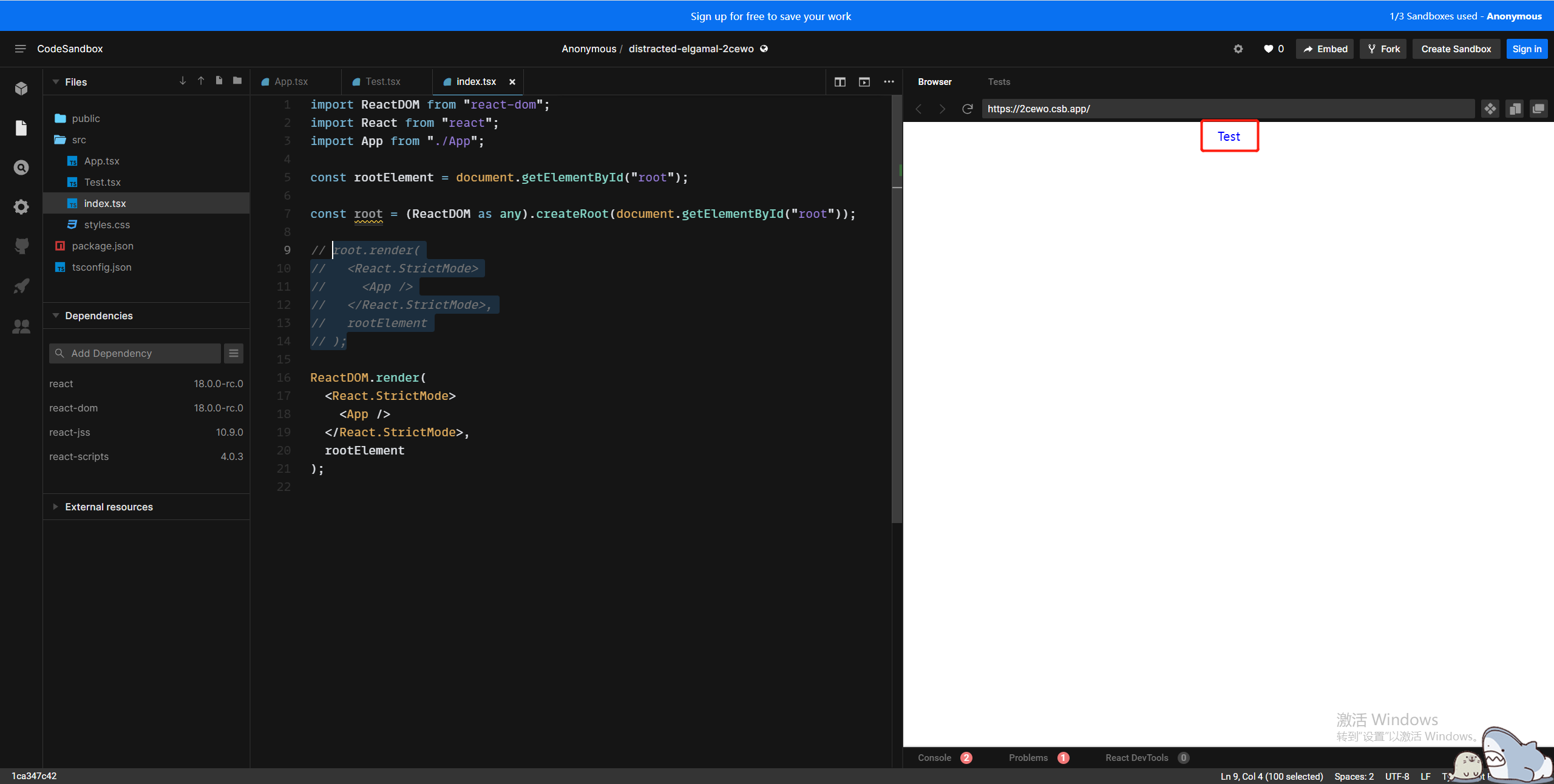 react-jss Dynamic values not work with react 18 new api · Issue #1597 · cssinjs/jss · GitHub