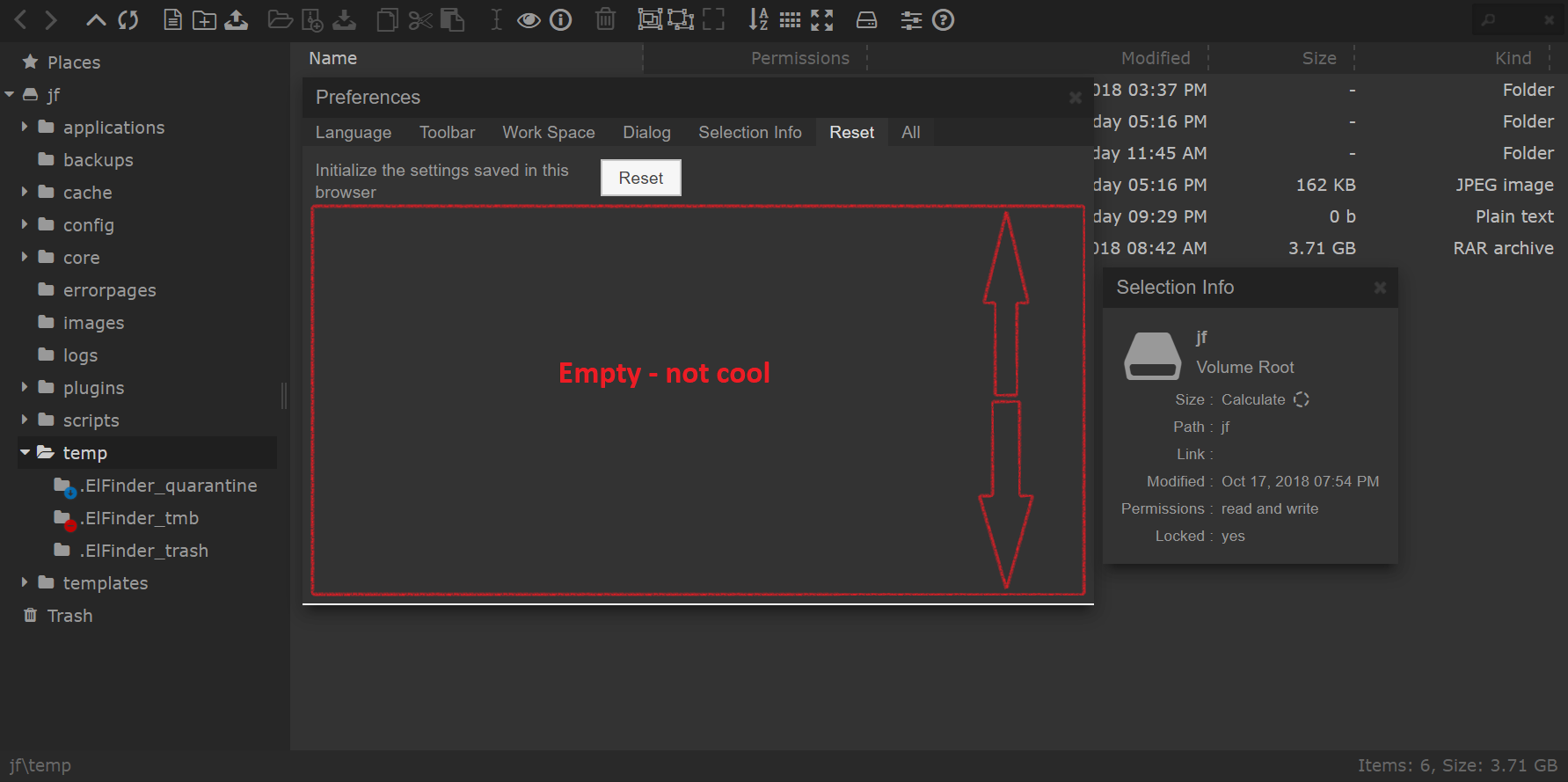 Preference need restructure · Issue #2731 · Studio-42/elFinder · GitHub