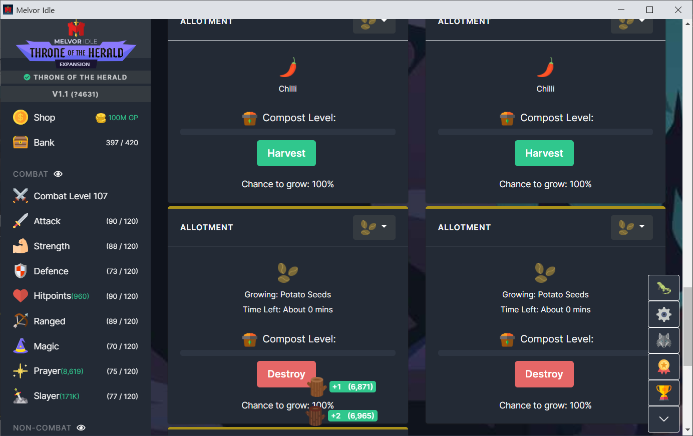 [Bug]: Seeds in expansion slots not growing · Issue #2826 · MelvorIdle/melvoridle.github.io · GitHub
