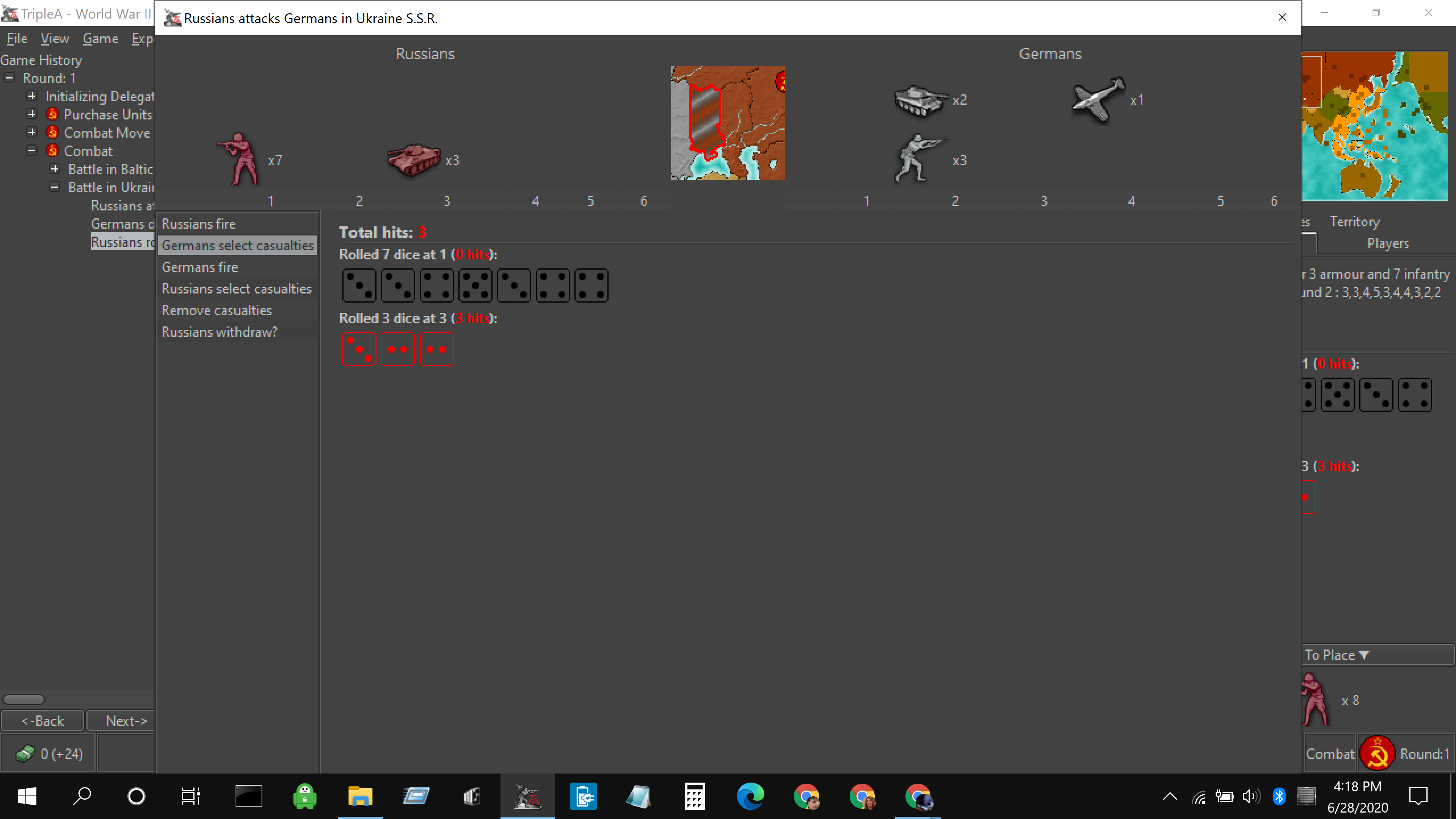 Combat results dialogue box too big · Issue #6825 · triplea-game/triplea · GitHub