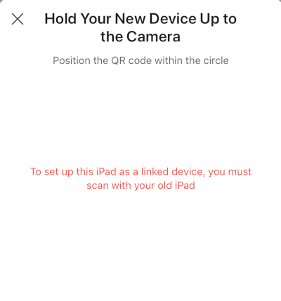 Can't transfer from old iPad (primary) to new iPad (primary) · Issue ...