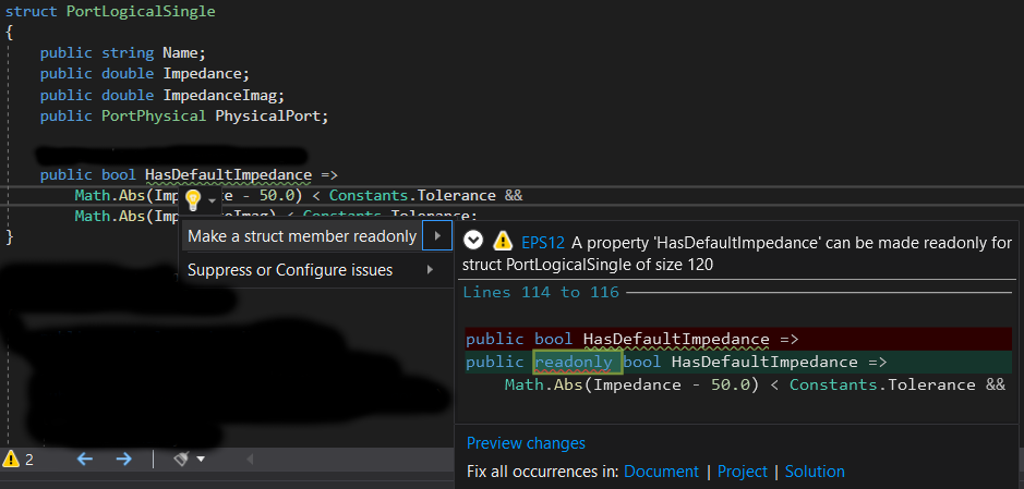 EPS12 produces false positive on methods of non-readonly structs · Issue #245 · SergeyTeplyakov ...