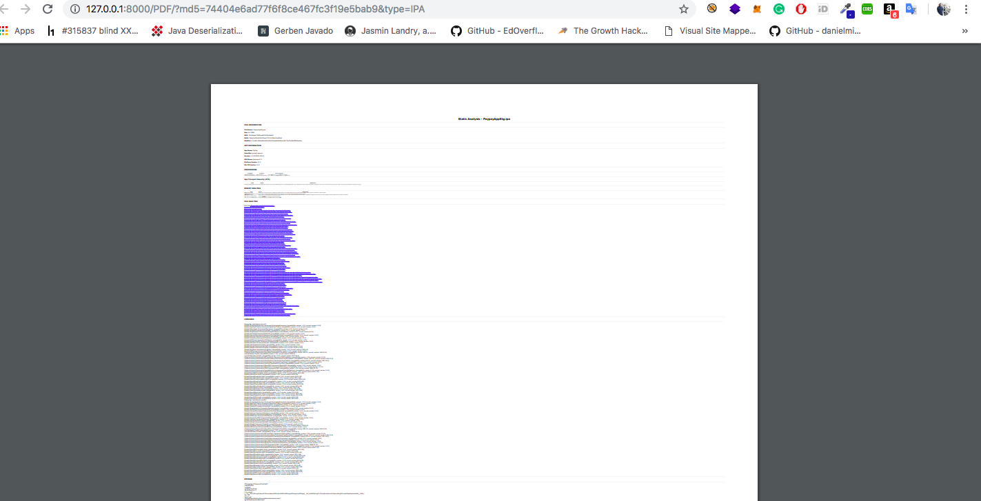 Pdf Report Size · Issue 759 · Mobsfmobile Security Framework Mobsf