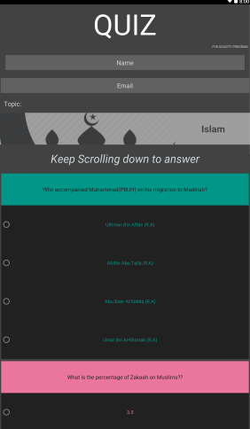 GitHub - M-ZubairAhmed/Iqra-Quiz: Android quiz app project from Udacity-Android for beginners ...