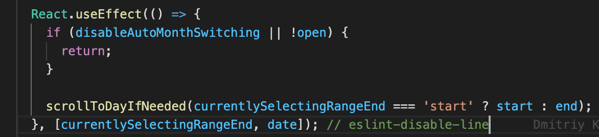 [StaticDateRangePicker] The month does not change when the value is changed programmatically ...