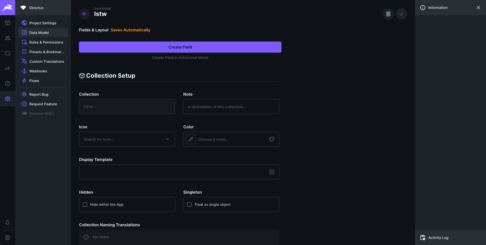Data model is empty when trying to configure database only model · Issue #19564 · directus ...
