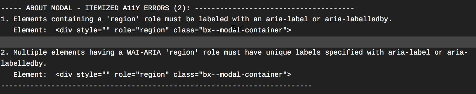 Carbon component ComposedModal fails a11y testing · Issue #3103 ...
