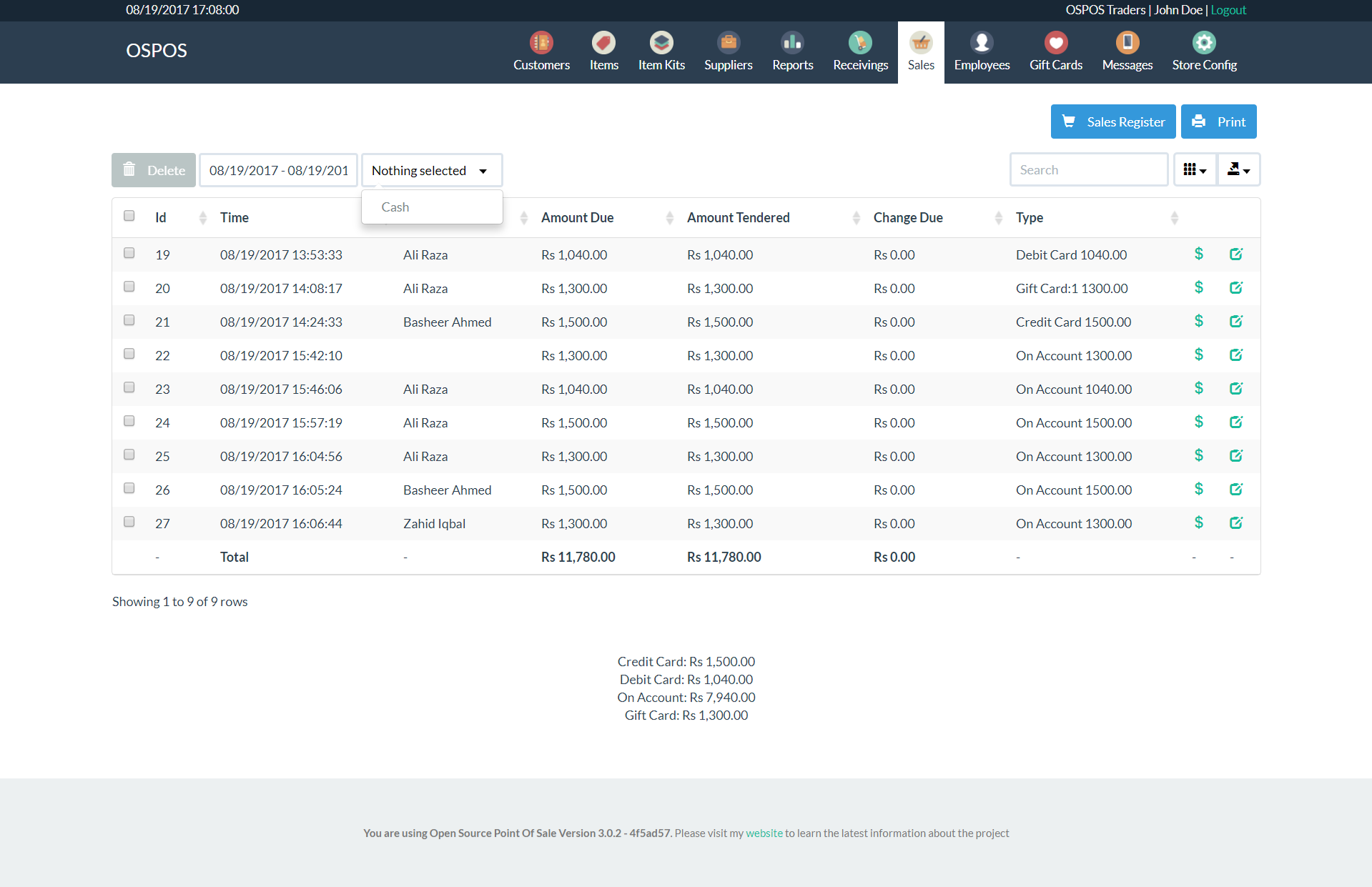 Does opensourcepos has credits payments and outstanding balance support? · Issue #1428 ...