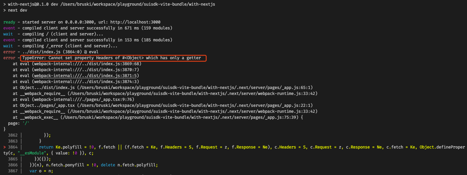 [ts sdk] react lib that bundles sui ts sdk cannot be used by NextJS@13 app · Issue #6377 ...