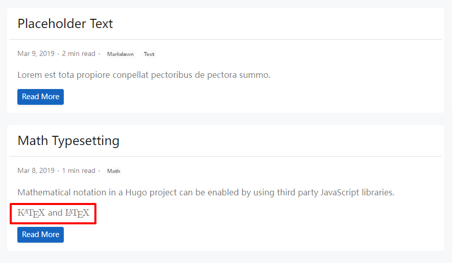 Config parameter 'math' does not have an effect · Issue #417 · razonyang/hugo-theme-bootstrap ...