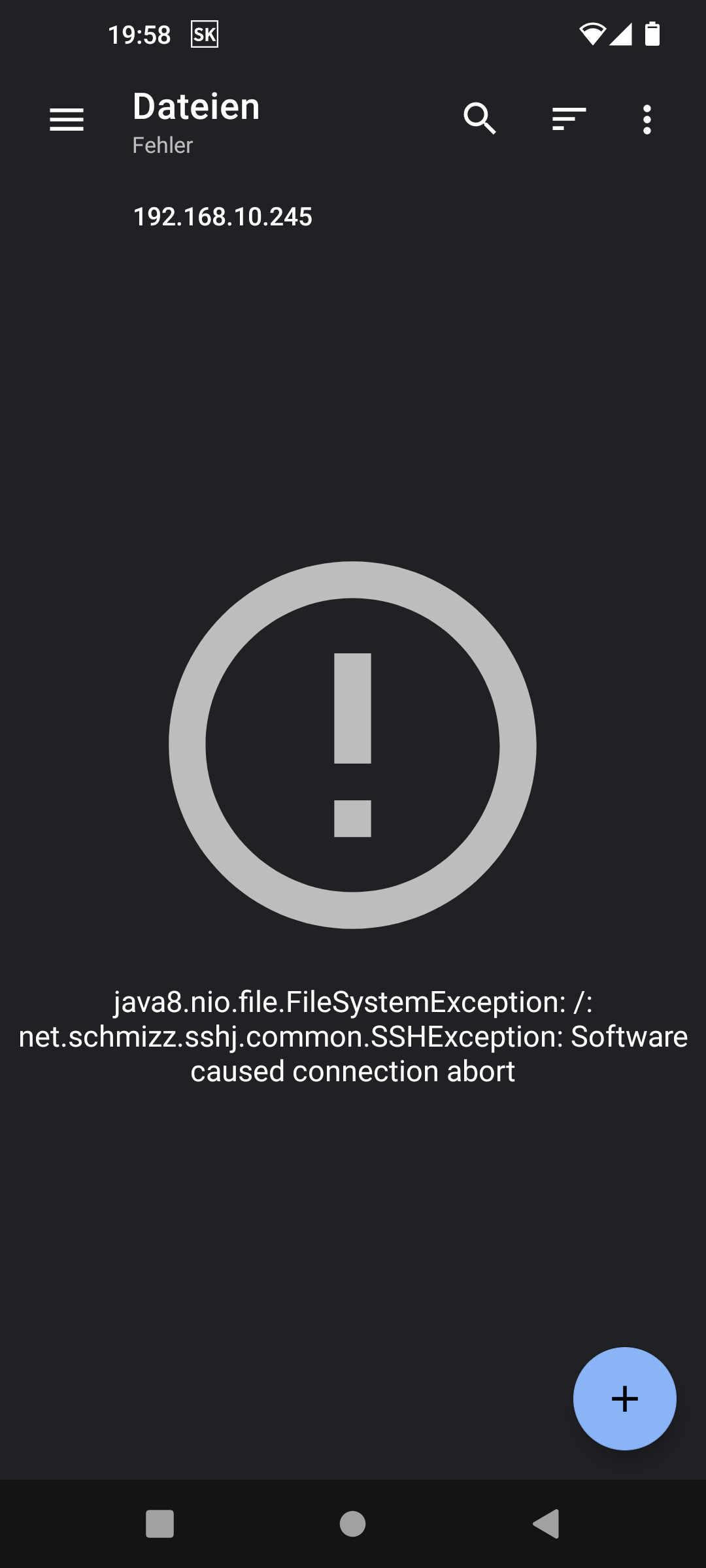 Can't access SFTP server after restart network · Issue #562 · zhanghai/MaterialFiles · GitHub