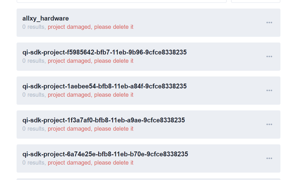 Damaged projects in project list · Issue #101 · QuTech-Delft/quantuminspire · GitHub