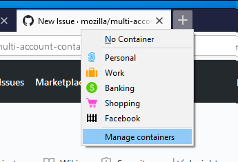 Two completely different UIs for managing containers: please unify · Issue #1905 · mozilla/multi ...