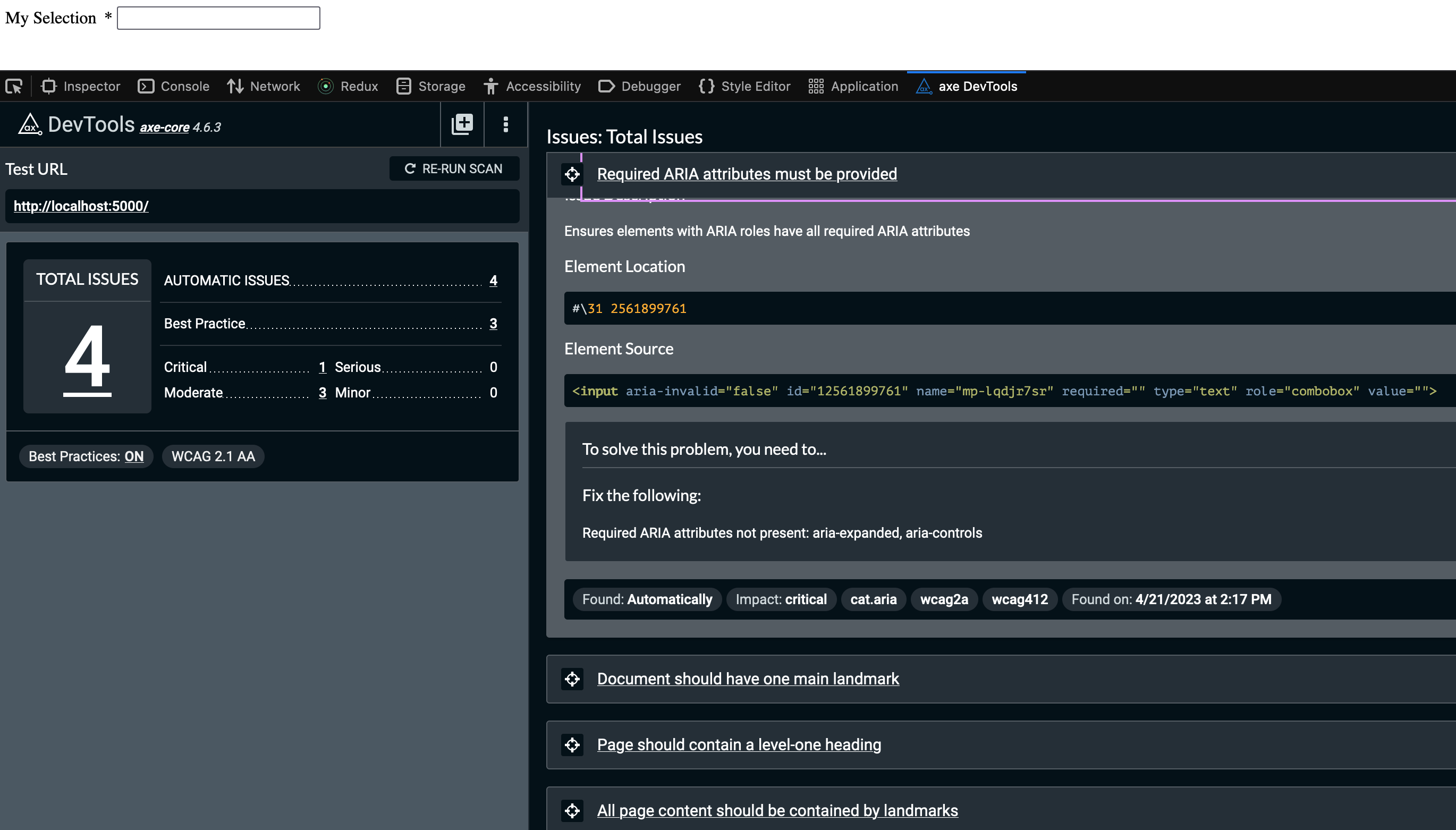 No accessible name reported for combobox role with explicit label · Issue #33 · ThePacielloGroup ...