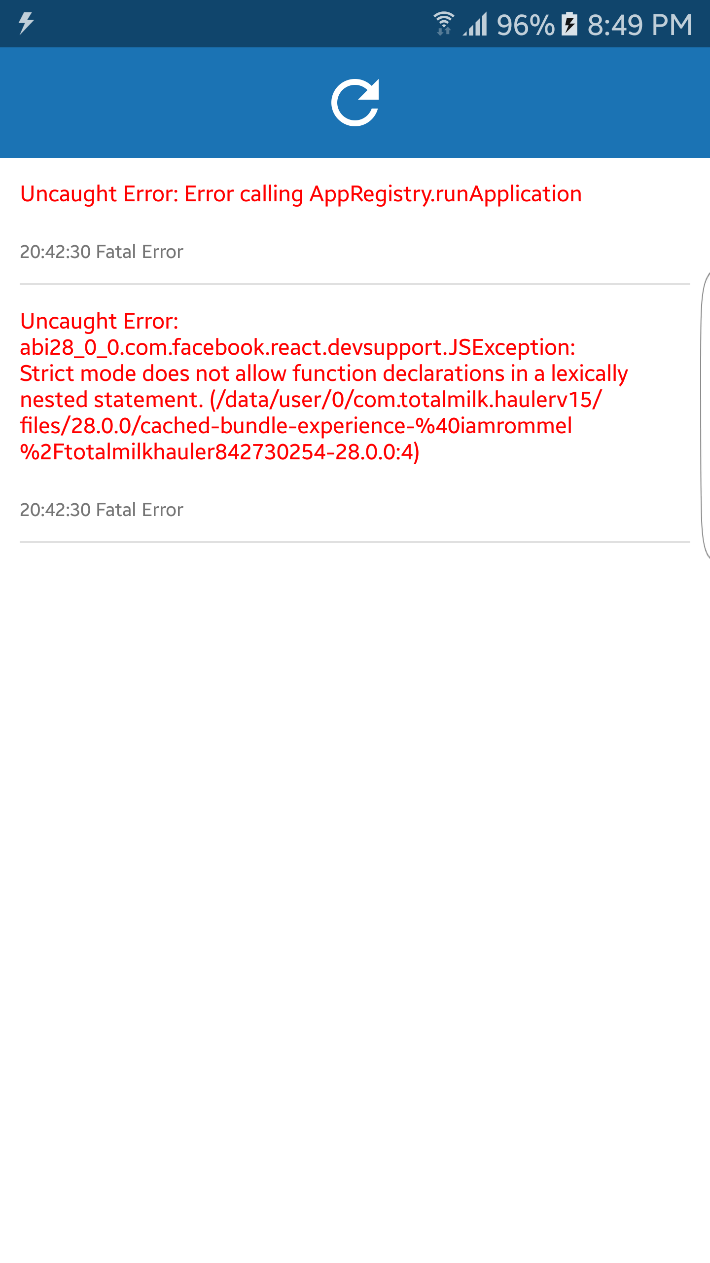 Strictmode Error · Issue 1753 · Expoexpo · Github