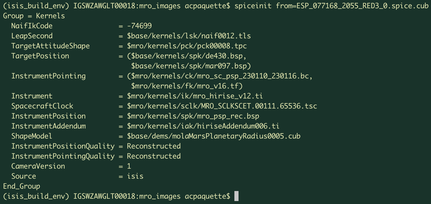 An unknown NAIF problem has been encountered when process the MRO HiRISE data · Issue #5148 ...