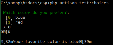 Command::choice() displays random, unsupported, characters on Windows ...