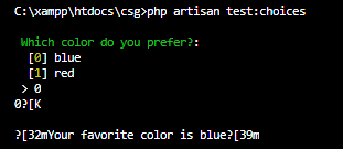 Command::choice() displays random, unsupported, characters on Windows ...