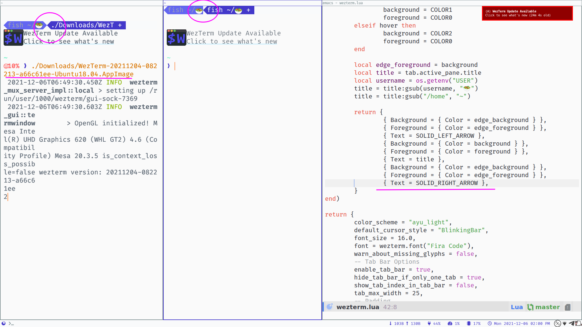 format-tab-title breaks in new release `wezterm 20211204-082213 ...