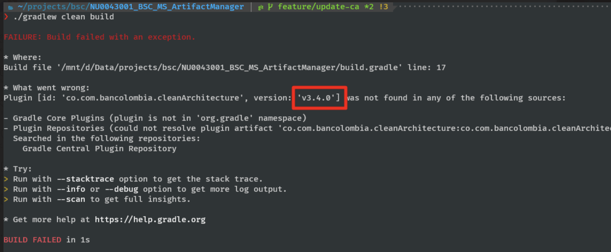Error with task updateCleanArchitecture · Issue #378 · bancolombia/scaffold-clean-architecture ...
