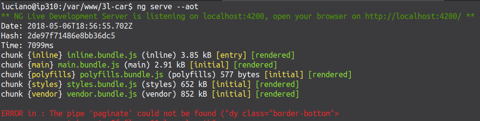 Error -"The pipe 'paginate' could not be found" · Issue #241 · michaelbromley/ngx-pagination ...