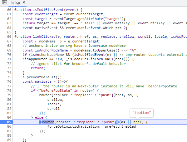 Relative URI Fragments in Next Link Component not working · Issue #50452 · vercel/next.js · GitHub