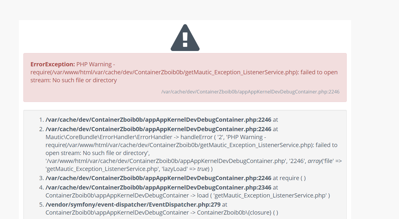 Exception handling in UI installer (database step) broken · Issue #10480 · mautic/mautic · GitHub