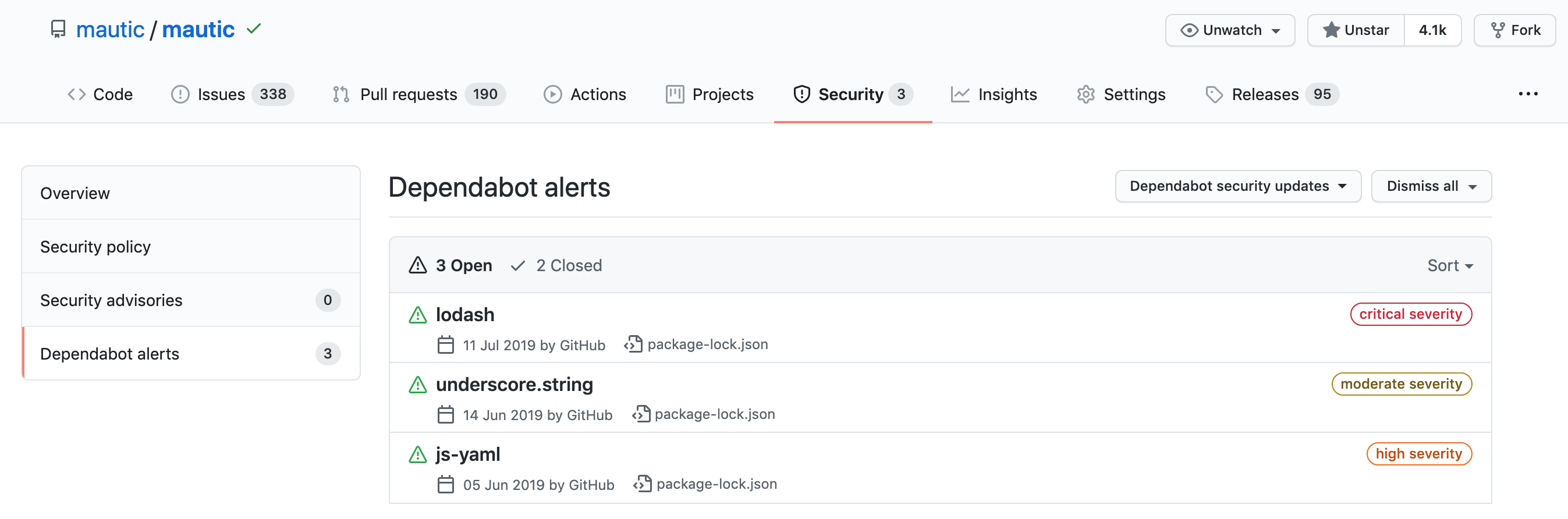 Update Lodash etc. · Issue #9104 · mautic/mautic · GitHub