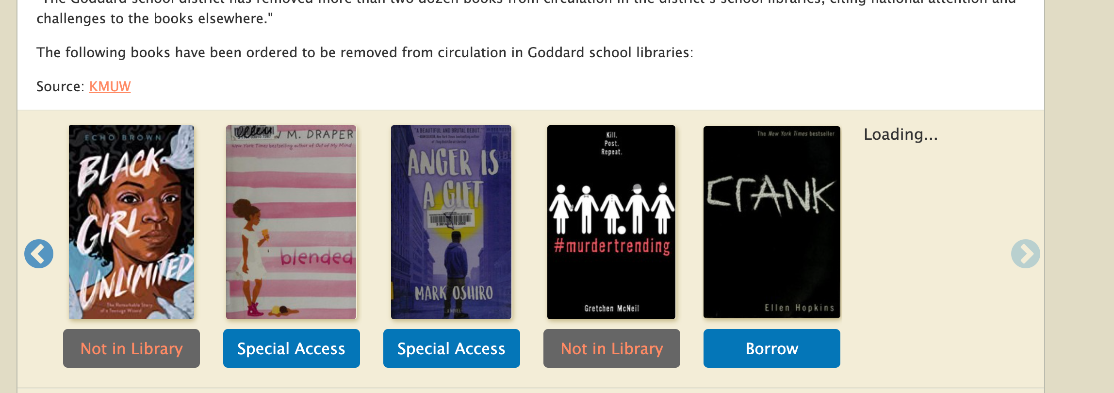 Loading message displays on list carousel when nothing left to load · Issue #5861 ...