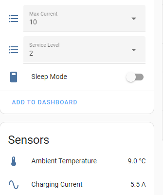 Max current and Service level values not updating in HA · Issue #108 · firstof9/openevse · GitHub