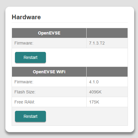 Max current and Service level values not updating in HA · Issue #108 · firstof9/openevse · GitHub