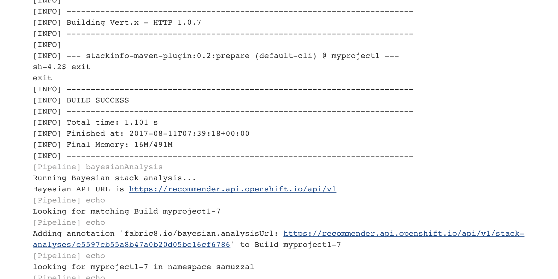 Bayesian recommender service inaccessible from pipelines · Issue #545 · openshiftio/openshift.io ...