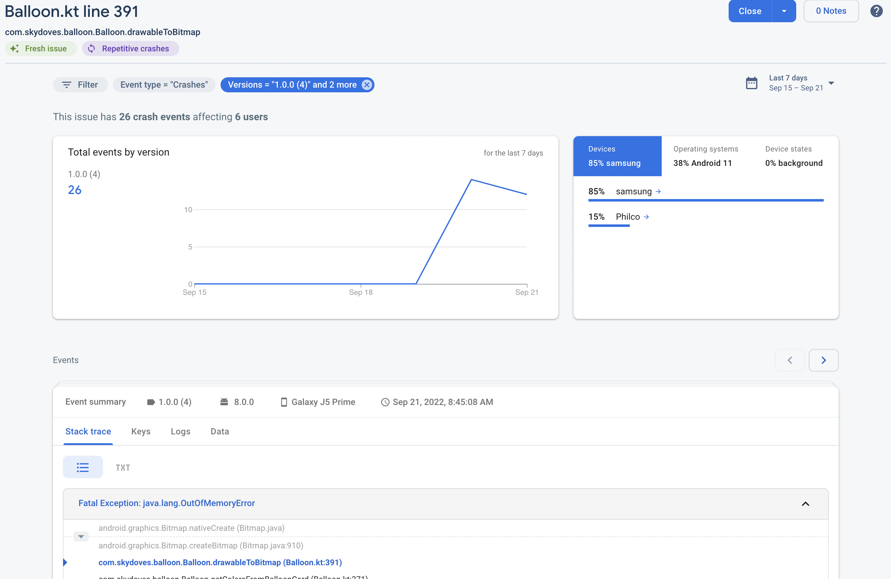 Initialize arrow crashes while trying to get the color from the balloon · Issue #365 · skydoves ...