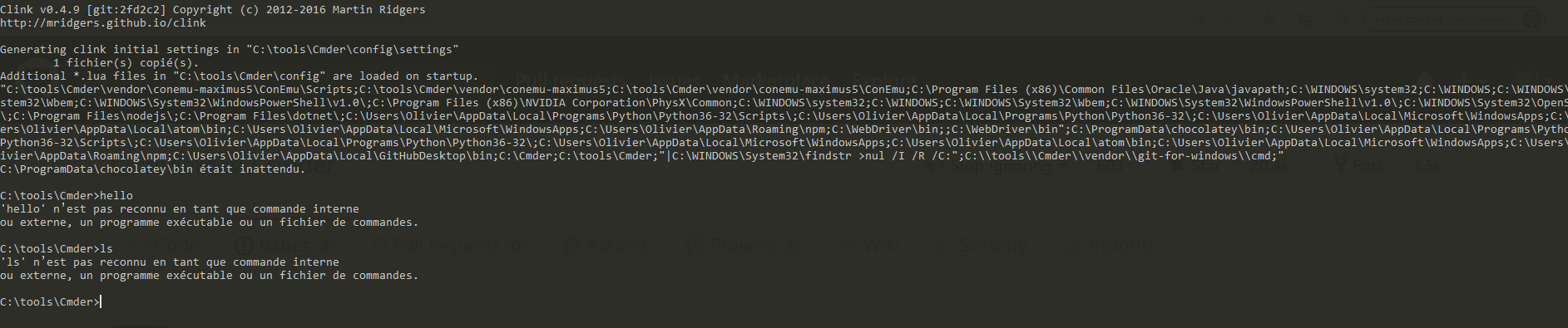 Unable to install Cmder on windows · Issue #2281 · cmderdev/cmder · GitHub