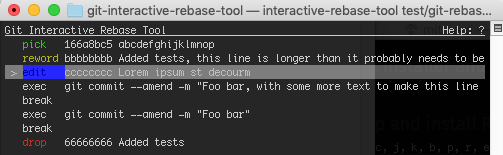 Selected line highlighting bad background on macOS · Issue #209 · MitMaro/git-interactive-rebase ...