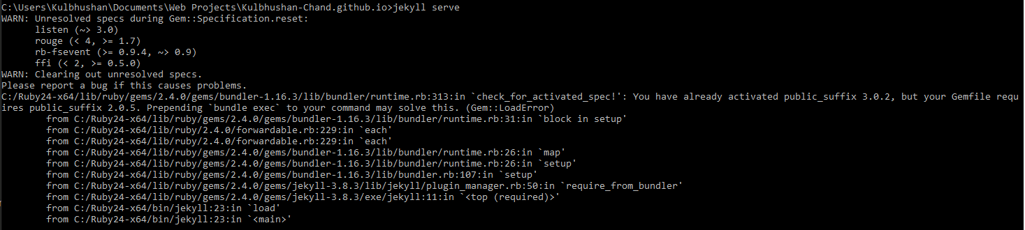 Why I Cant Use Jekyll Serve · Issue 385 · Daattalibeautiful Jekyll · Github