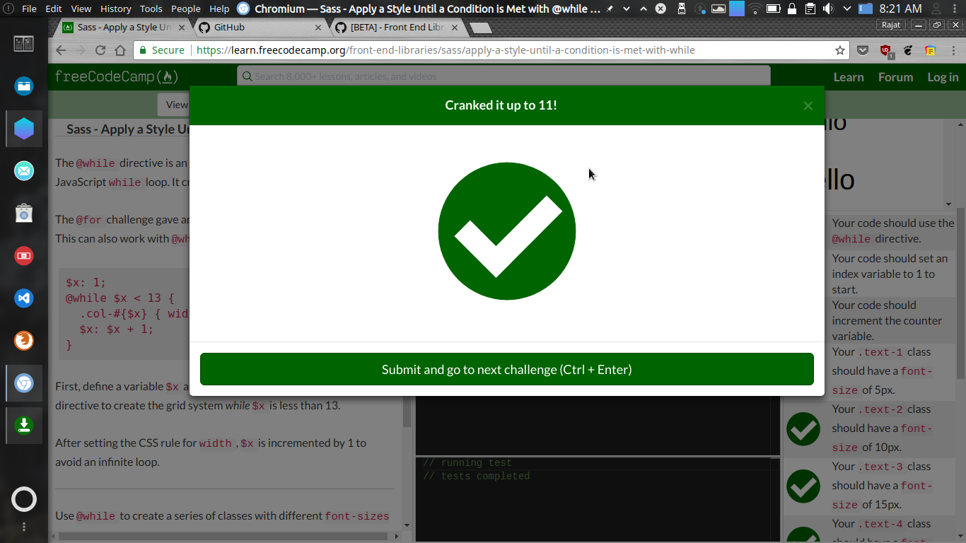 [BETA] - Front End Libraries - Sass - Apply a Style Until a Condition ...
