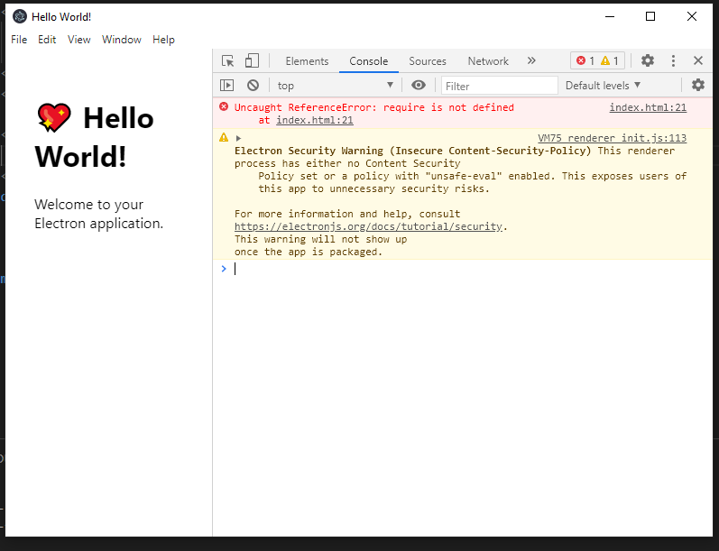 Required Not Defined But Nodeintegration Set To True · Issue 28003 · Electron Electron · Github